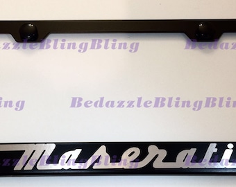 Maserati License Plate Frame - Etsy
