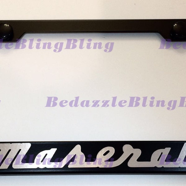 Maserati License Plate Frame - Etsy