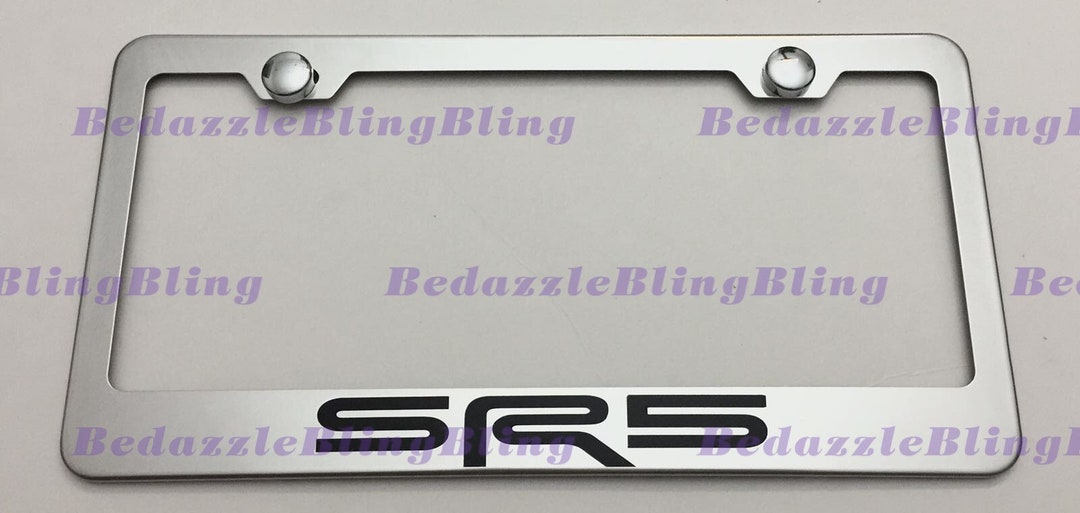 SR5 on Stainless Steel License Plate Frame W/ Bolt Caps - Etsy