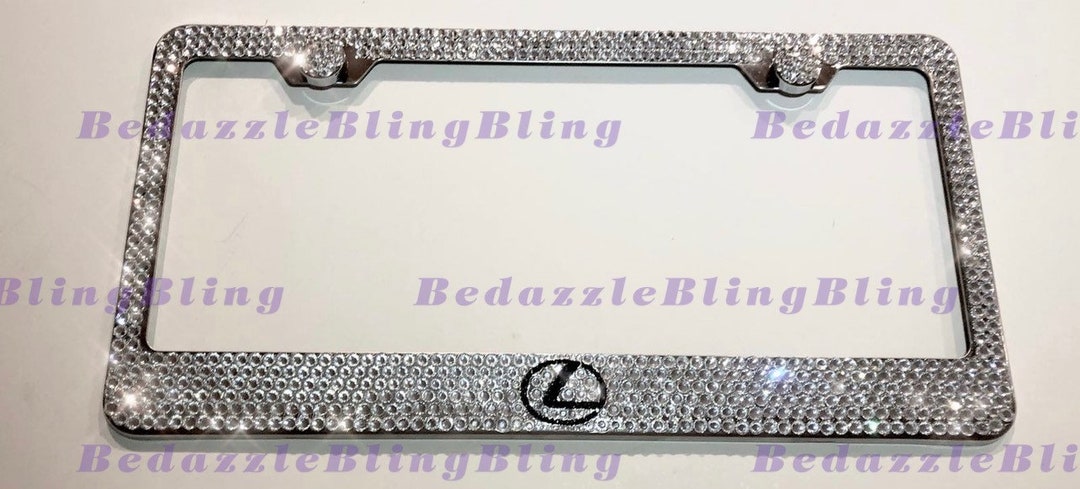 Lexus License Plate Frame Bedazzle Holder Made W/ Swarovski Crystals - Etsy