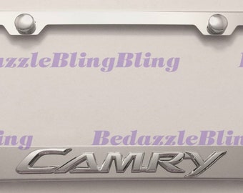 Camry Toyota 3D Emblem Badge on Stainless Steel License Plate | Etsy