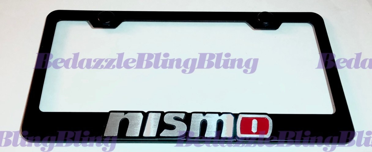 Nismo 3D Emblem Badge on Stainless Steel License Plate Frame | Etsy