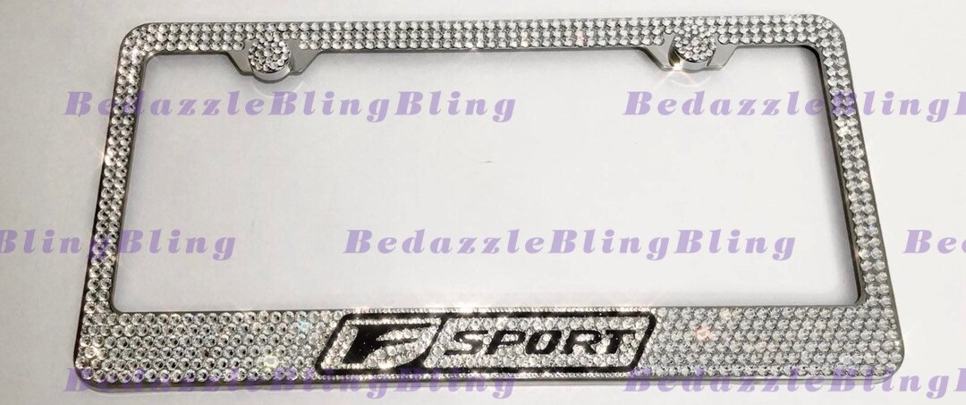 F Sport Lexus License Plate Frame Bedazzle Holder Made W/ Swarovski ...