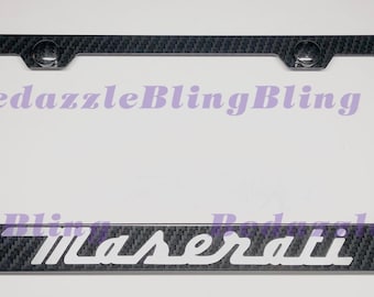 Maserati License Plate Frame - Etsy