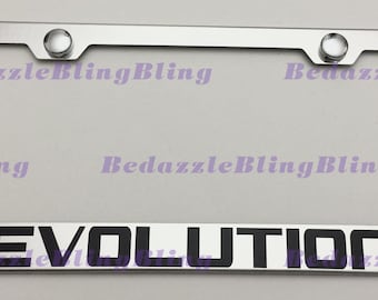 Evolution License Plate Frame - Etsy