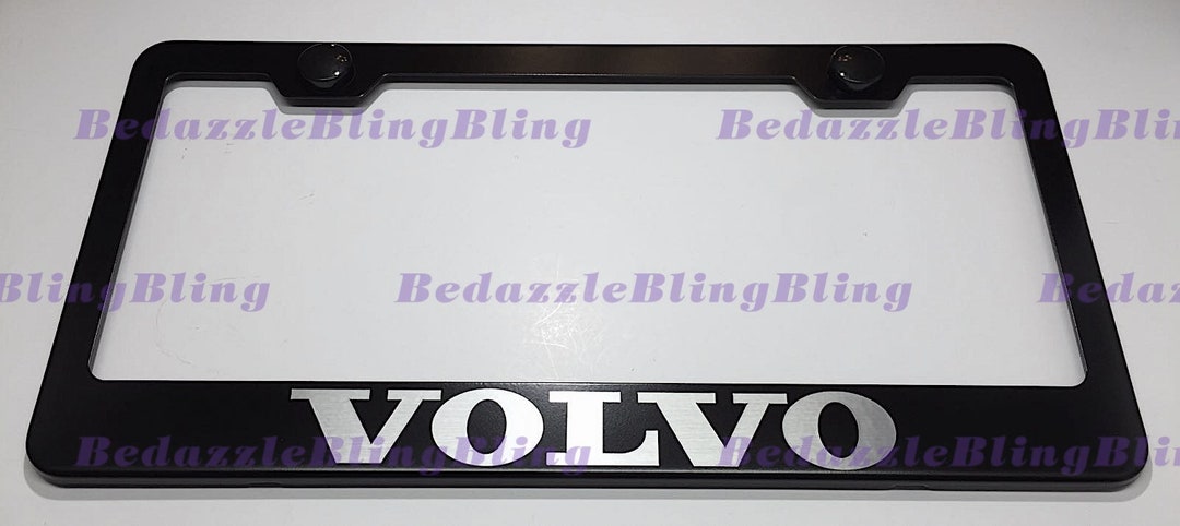 Volvo on Stainless Steel License Plate Frame W/ Bolt Caps - Etsy