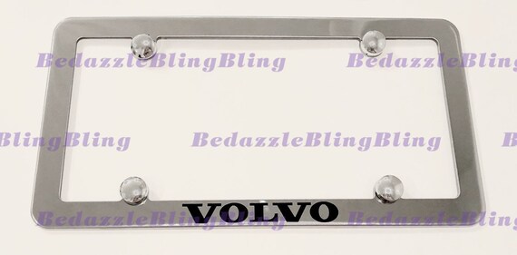 Volvo on Stainless Steel 4 Holes License Plate Frame W/ Bolt | Etsy