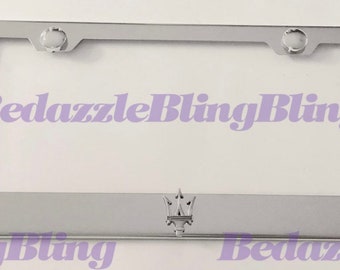 Maserati License Plate Frame - Etsy