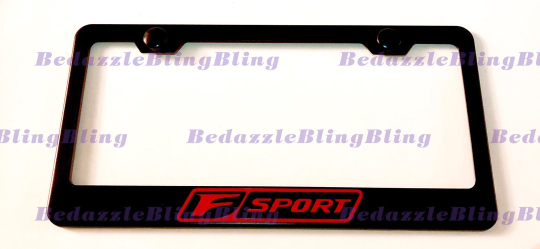 F Sport Lexus on Stainless Steel License Plate Frame W/ Bolt Caps - Etsy