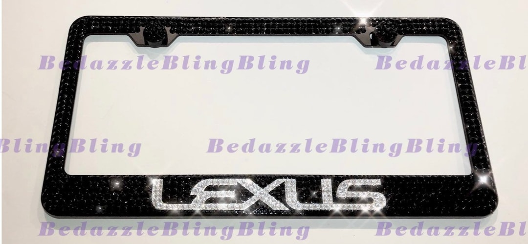 Lexus License Plate Frame Bedazzle Holder Made W/ Swarovski Crystals - Etsy