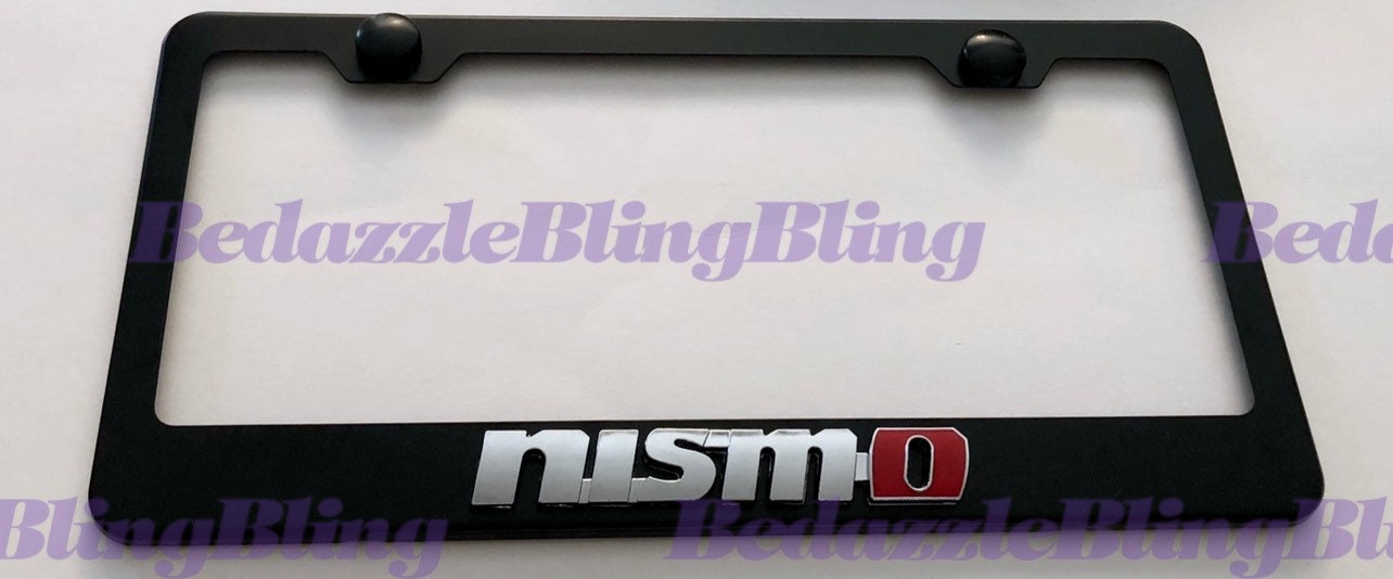 Nismo 3D Emblem Badge on Stainless Steel License Plate Frame | Etsy