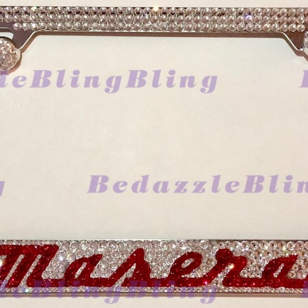 Maserati License Plate Frame - Etsy