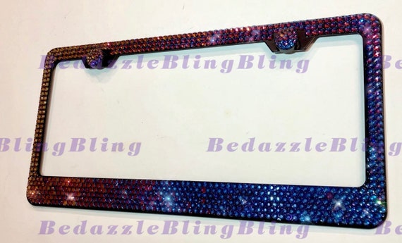6 Rows Volcano License Plate Frame Bedazzle Holder Made W/ | Etsy