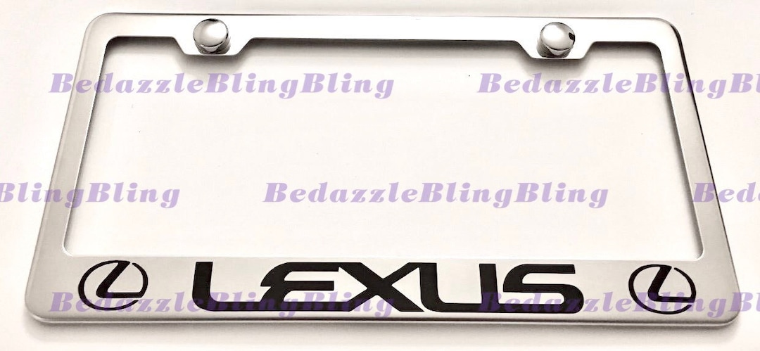 Lexus on Stainless Steel License Plate Frame W/ Bolt Caps - Etsy