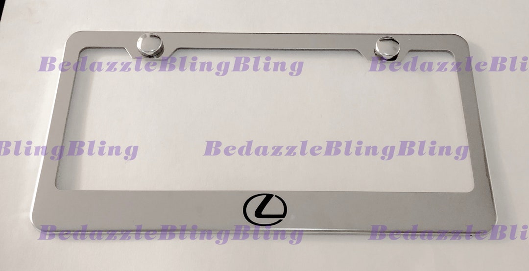 Lexus on Stainless Steel License Plate Frame W/ Bolt Caps - Etsy