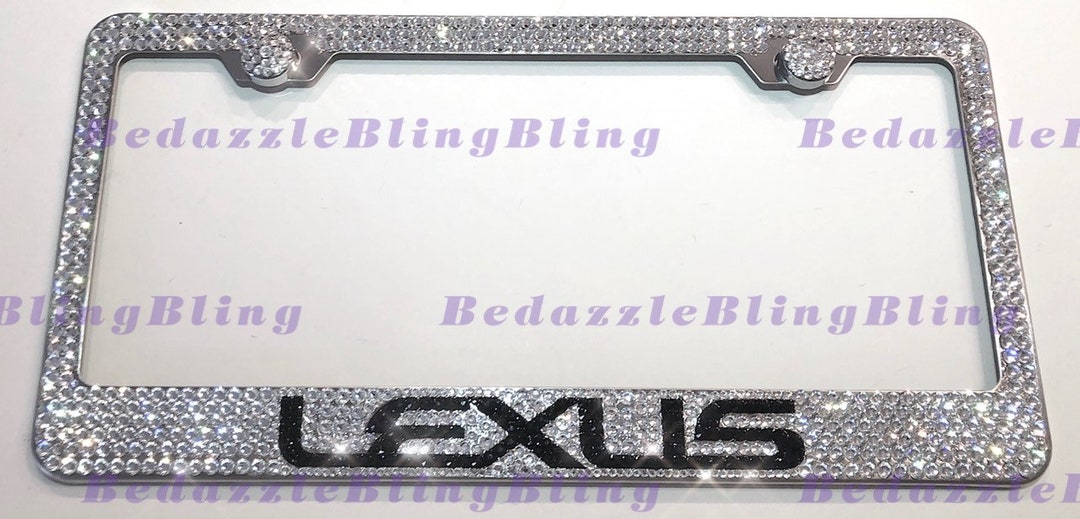 Lexus License Plate Frame Bedazzle Holder Made W/ Swarovski Crystals - Etsy