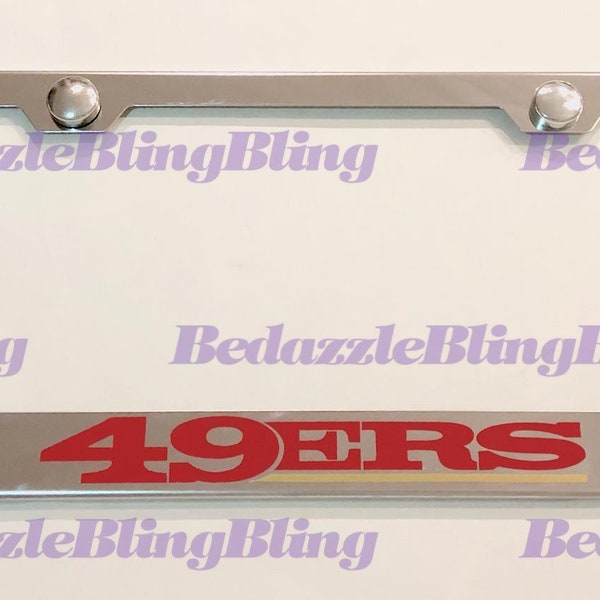 49ers License Plate Frame - Etsy