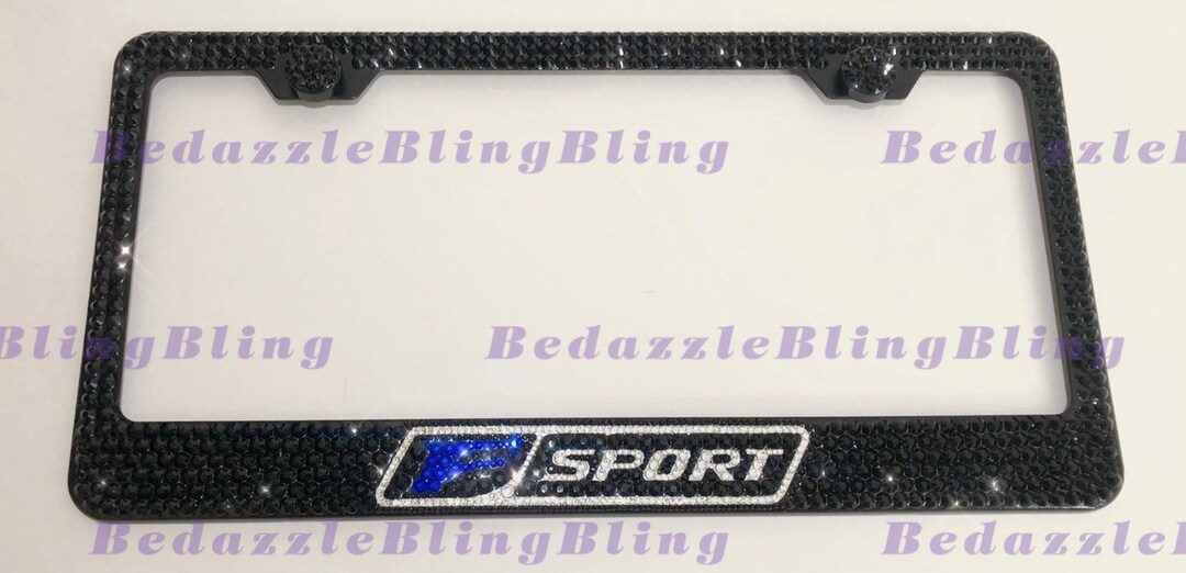 F Sport Lexus License Plate Frame Bedazzle Holder Made W/ Swarovski ...