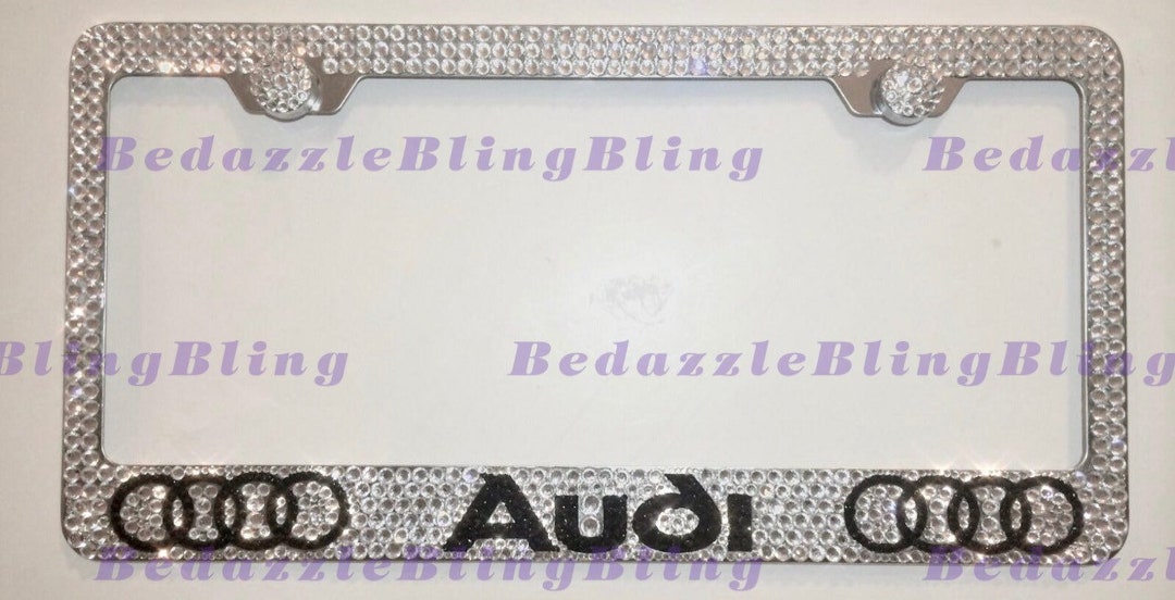 Audi Quattro Sline License Plate Frame Bedazzle Holder Made W ...