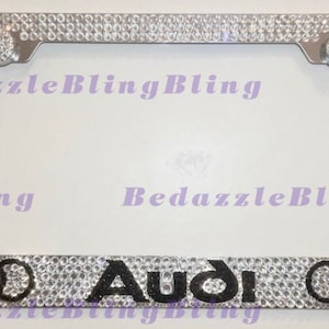 Audi Quattro Sline License Plate Frame Bedazzle Holder Made W ...