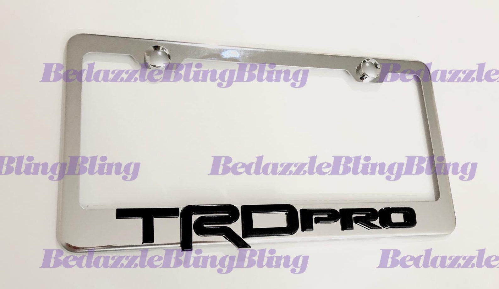TRD Pro 3D Emblem Badge on Stainless Steel License Plate Frame | Etsy
