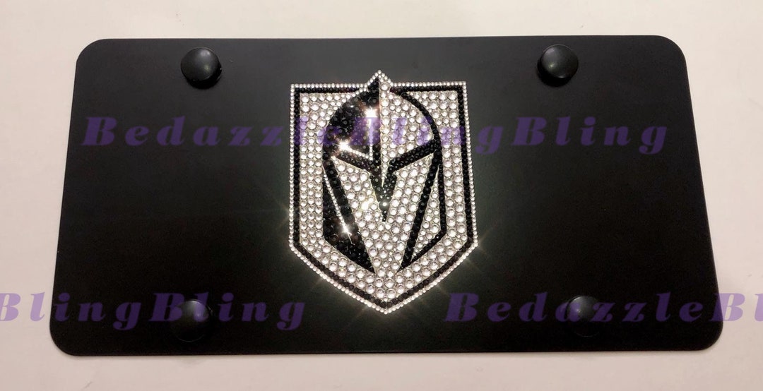 Golden Knights VGK License Front Plate Frame Bedazzle Made W/ Swarovski ...