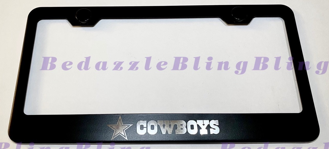 Dallas Cowboys Football Laser Engraved Etched Stainless Steel License ...