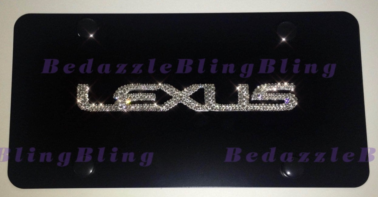 Lexus 3D Emblem License Front Plate Frame Bedazzle Made W/ - Etsy