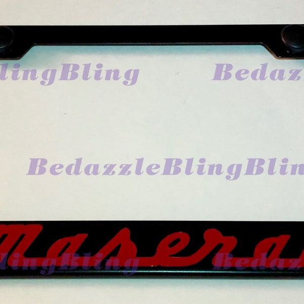 Maserati License Plate Frame - Etsy