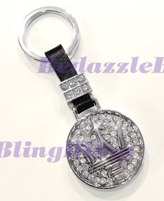 Maserati Style Key Double Sided Keychain Holder Made W/ - Etsy