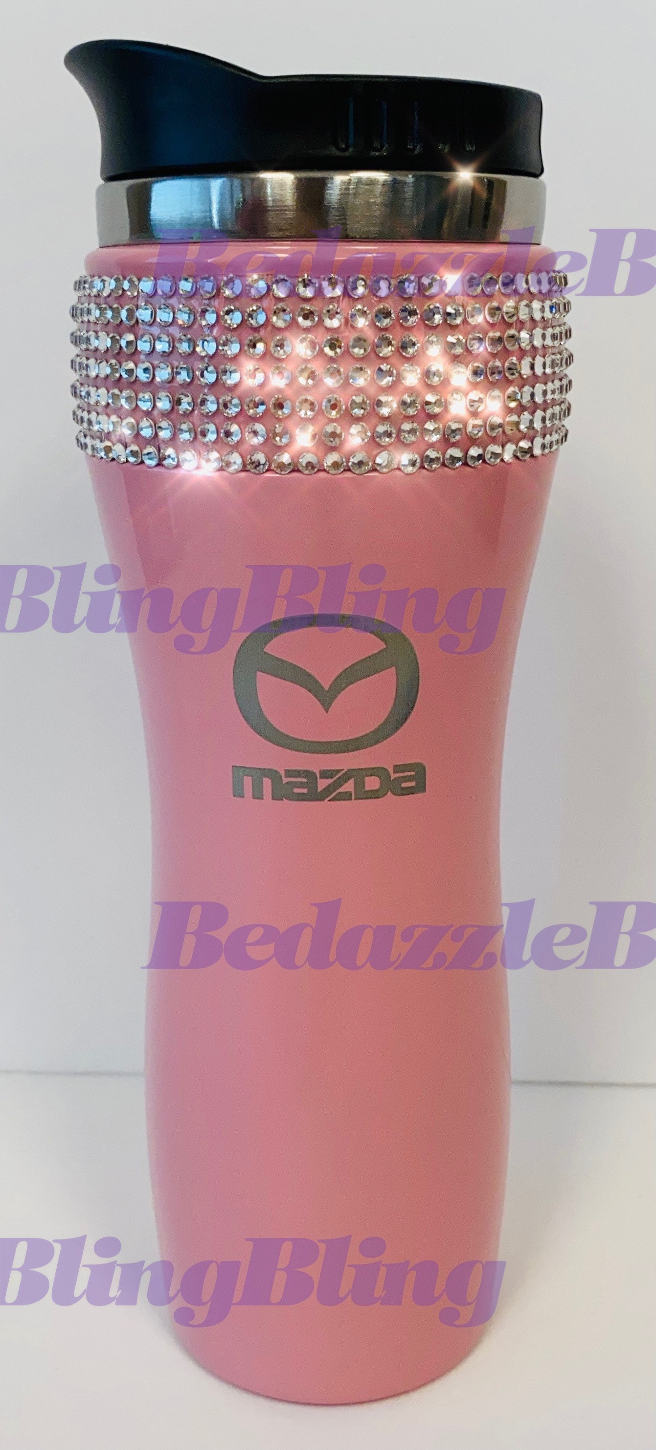 Mazda Thermal Bling Mug Tumbler Cup Travel 14oz Bedazzle Made - Etsy