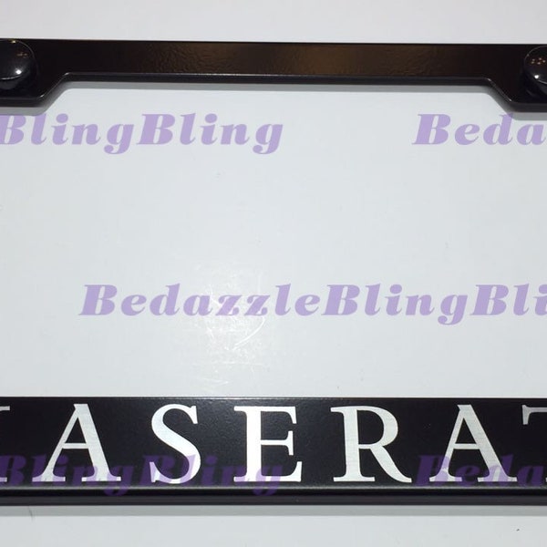 Maserati License Plate Frame - Etsy