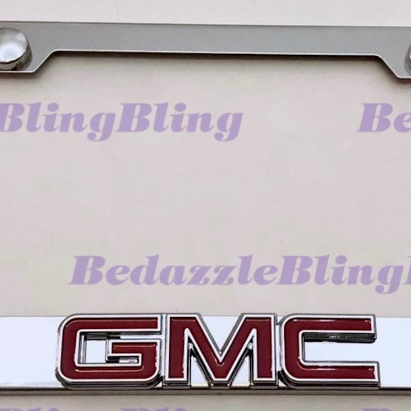 Gmc License Plate Frame - Etsy