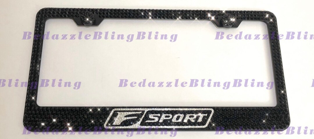 F Sport Lexus License Plate Frame Bedazzle Holder Made W/ Swarovski ...