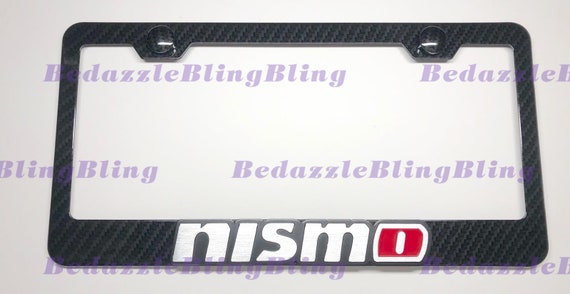 3D Nismo Emblem on Carbon Fiber Style License Plate Frame W/ | Etsy