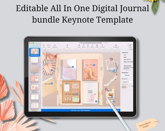 EDITABLE Sticker Book Commercial Use, Digital Sticker Book Template ...