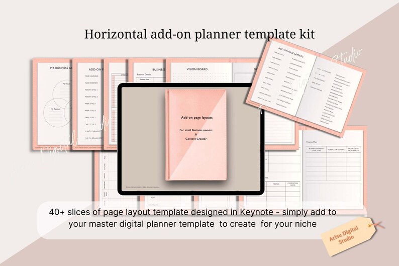 ADD-ON Content Creator Planner TEMPLATE Add-on Business Market Planner ...