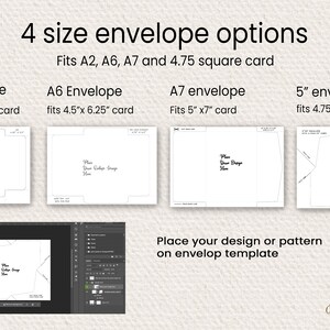 Diy, Customizable Greeting Cards and Envelopes Template Bundle | PSD ...
