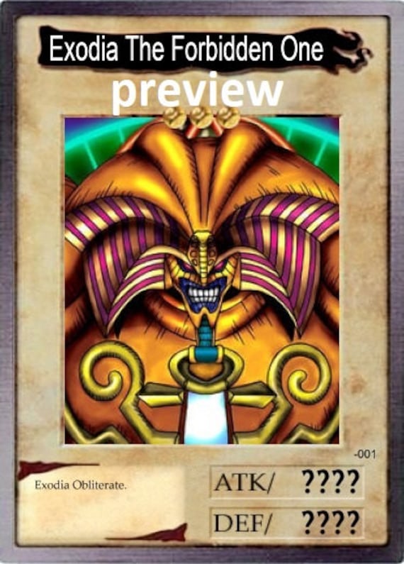 Yugioh Exodia One Card
