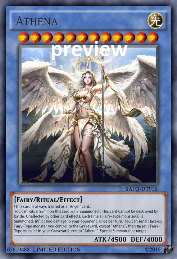 Athena Orica Custom Card Obelisk Tormentor Winged Dragon of Ra | Etsy