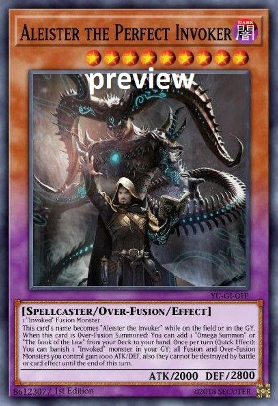 Aleister the Perfect Invoker Orica Custom Card Obelisk | Etsy