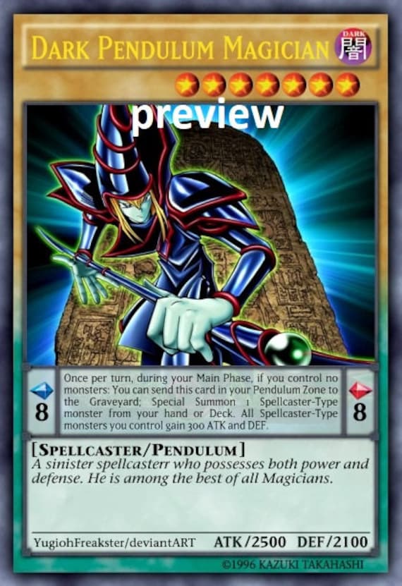 Dark Pendulum Magician Orica Custom Card Obelisk Tormentor - Etsy