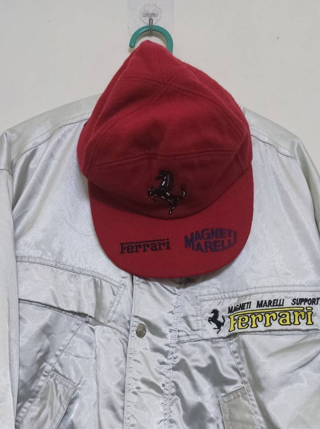 Combo Ferrari Magneti Marelli Vintage Jacket and Hat - Etsy