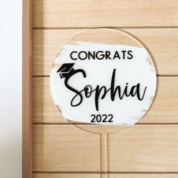 Personalized Graduation Cake Topper - Etsy