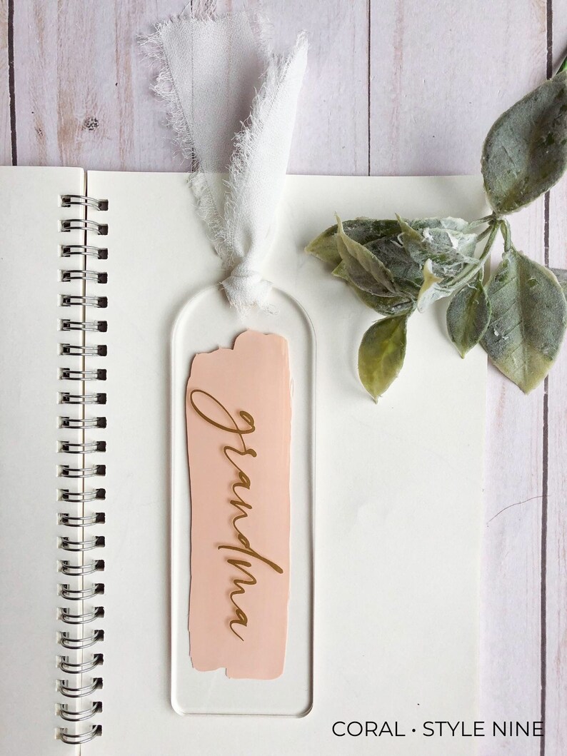 Acrylic Bookmark Personalized Acrylic Bookmark Custom Name - Etsy