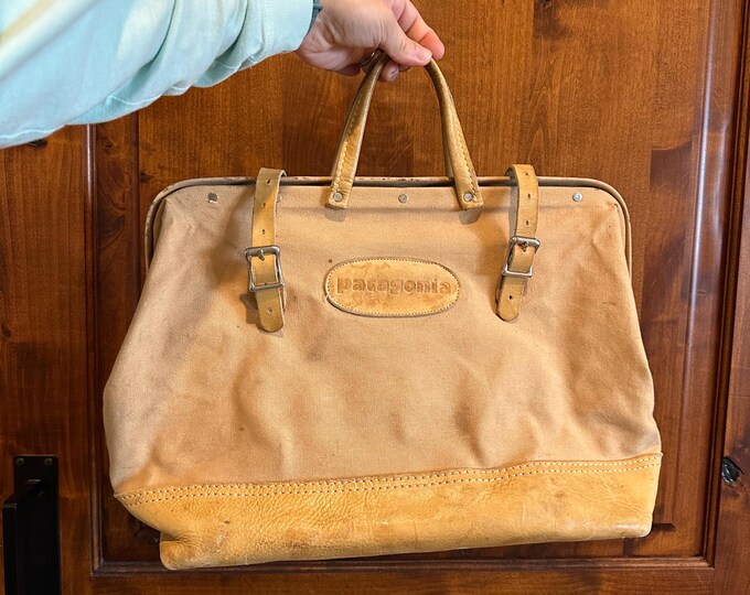 Vintage 1980 Patagonia Stone Mason’s Leather and Canvas With Metal ...