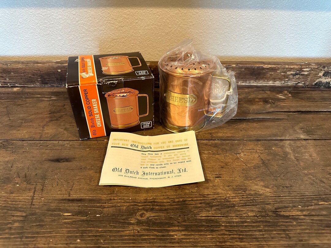 New NOS Unused Vintage Old Dutch Solid Copper Cheese Shaker 1983 Made ...
