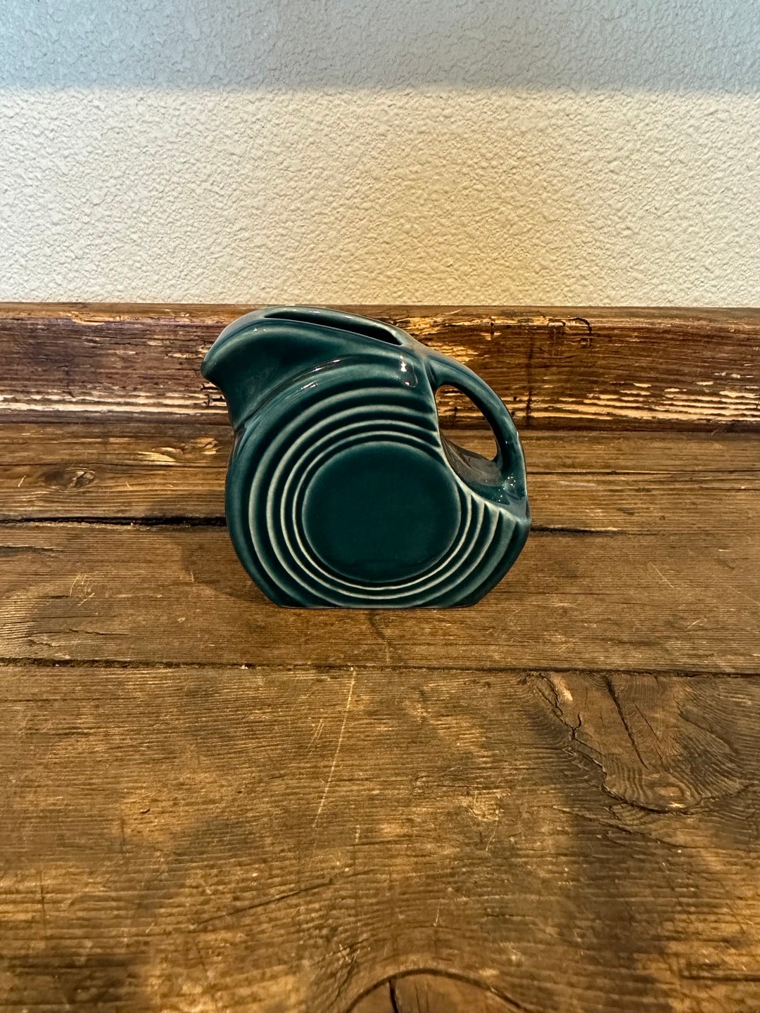 Retired Fiesta 5oz Mini Disc Pitcher in Juniper - Etsy