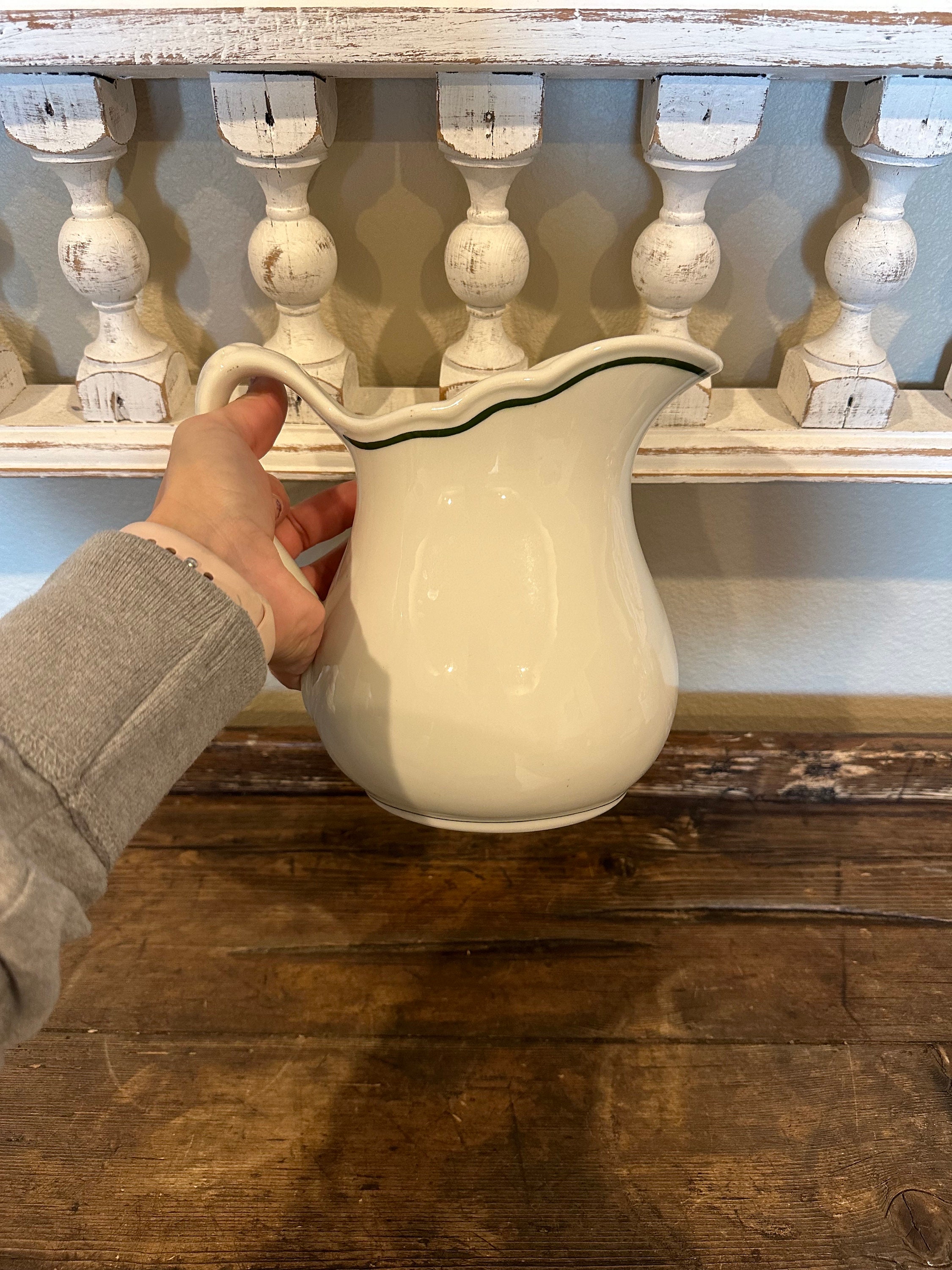 7.5” Vintage Liberty Vitrified China Ironstone Restaurant Ware Pitcher ...