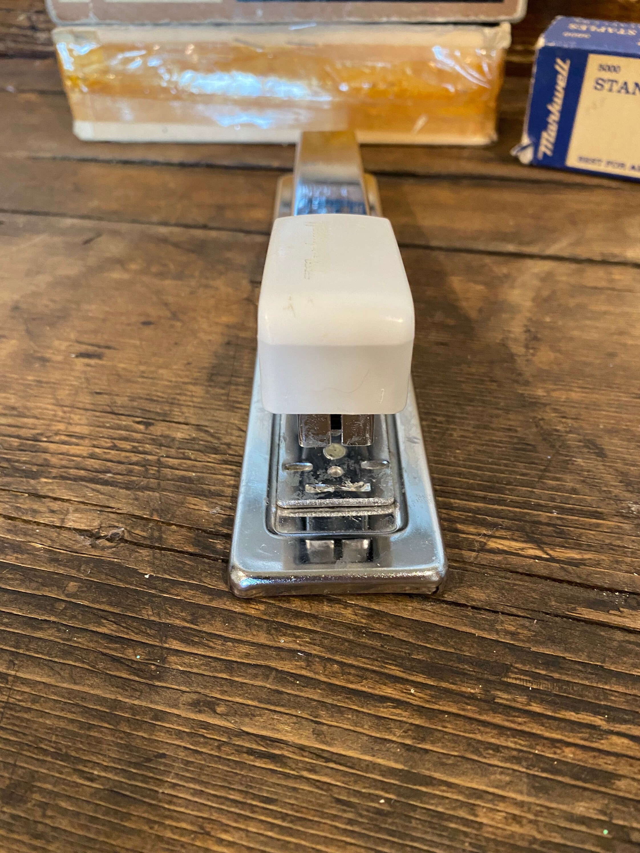 Vintage White Markwell Desk Mate Standard Stapler With - Etsy